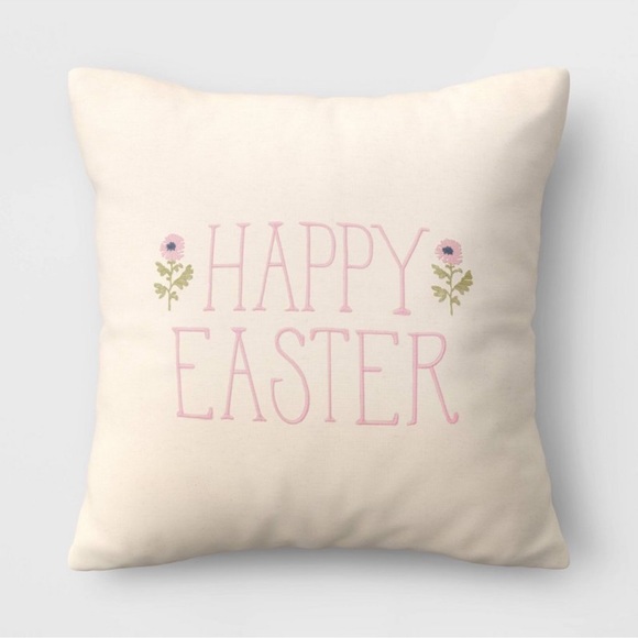 Threshold | Accents | New Threshold Embroidered Happy Easter Square 8 ...